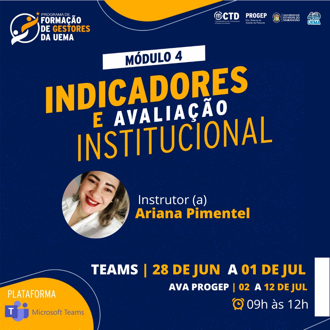 UEMA | PROGEP promove Módulo IV do Programa de Formação de Gestores da UEMA UEMA | PROGEP promove Módulo IV do Programa de Formação de Gestores da UEMA